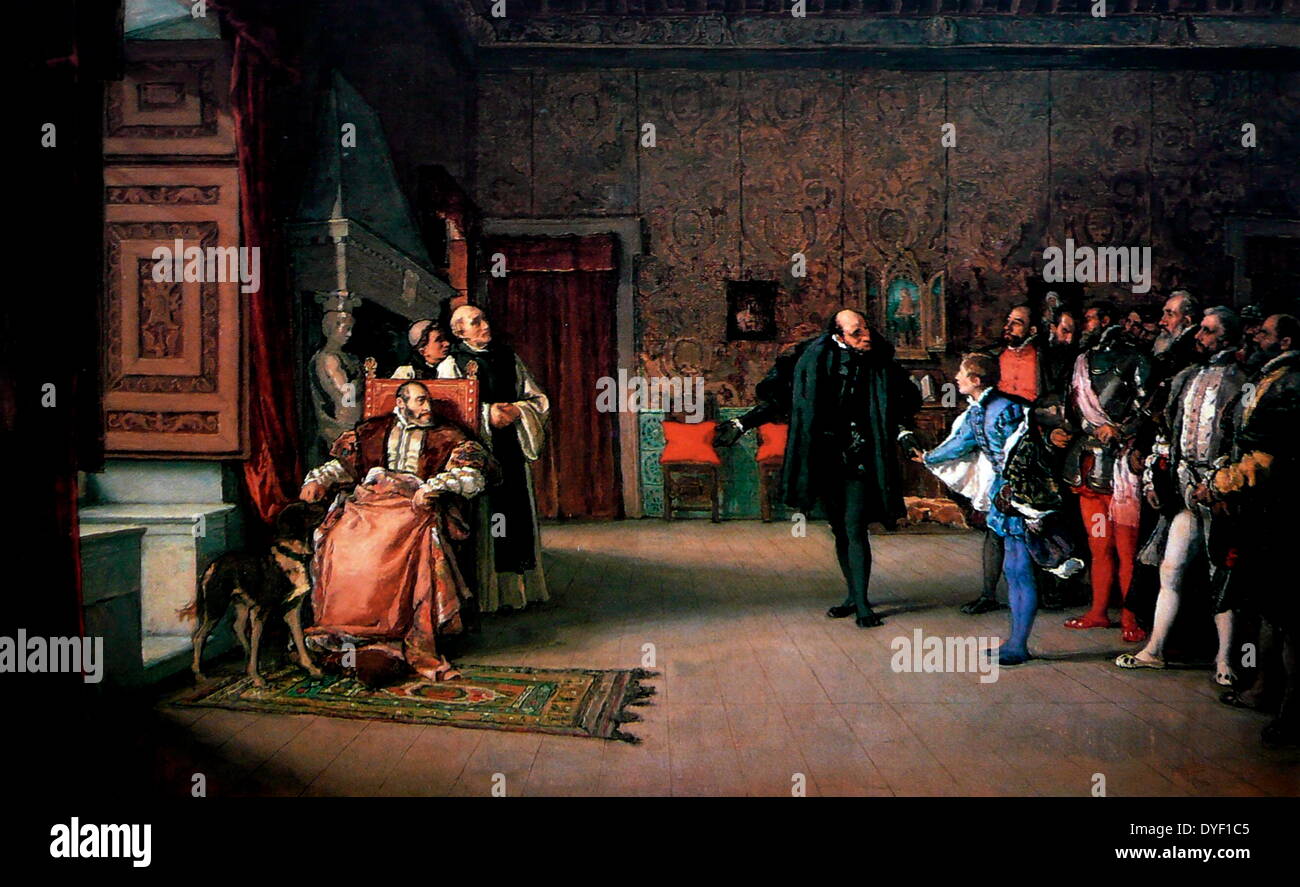 Juan de Austria's presentation to Emperor Carlos V in Yuste by Don Juan ...