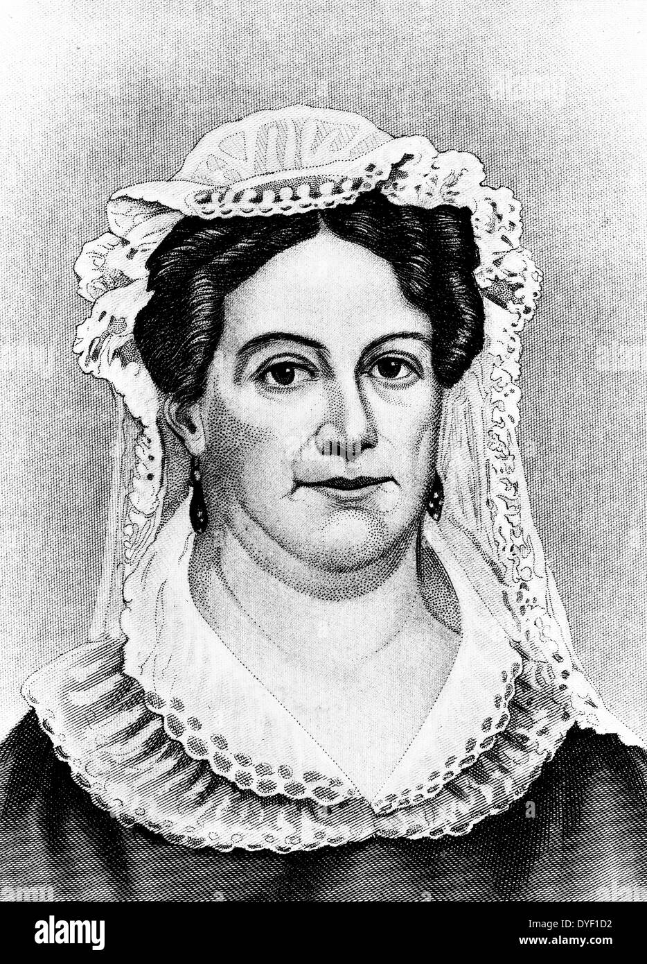 Mrs. Andrew Jackson engraved by John Chester Buttre. Circa 1883. A ...