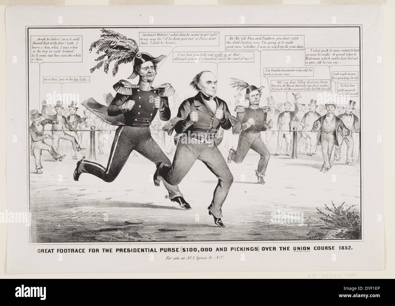 The great footrace for the presidential purse (100,000 and picking ...