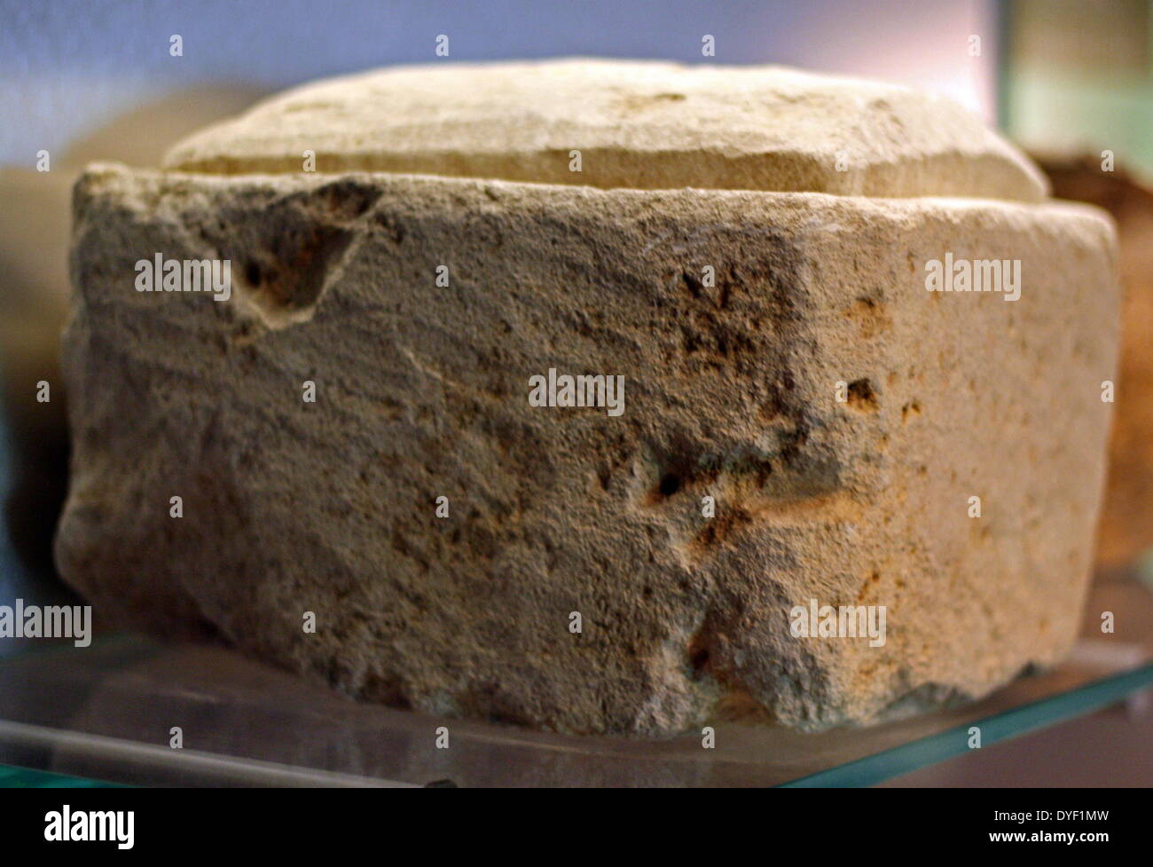 Cremation box. Bath stone box for cremated remains. Roman. 1st - 3rd ...