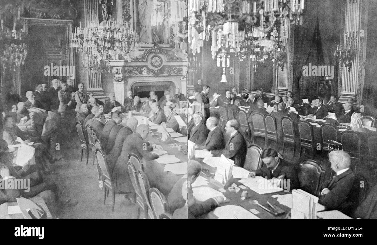 World war i peace conference Black and White Stock Photos & Images - Alamy
