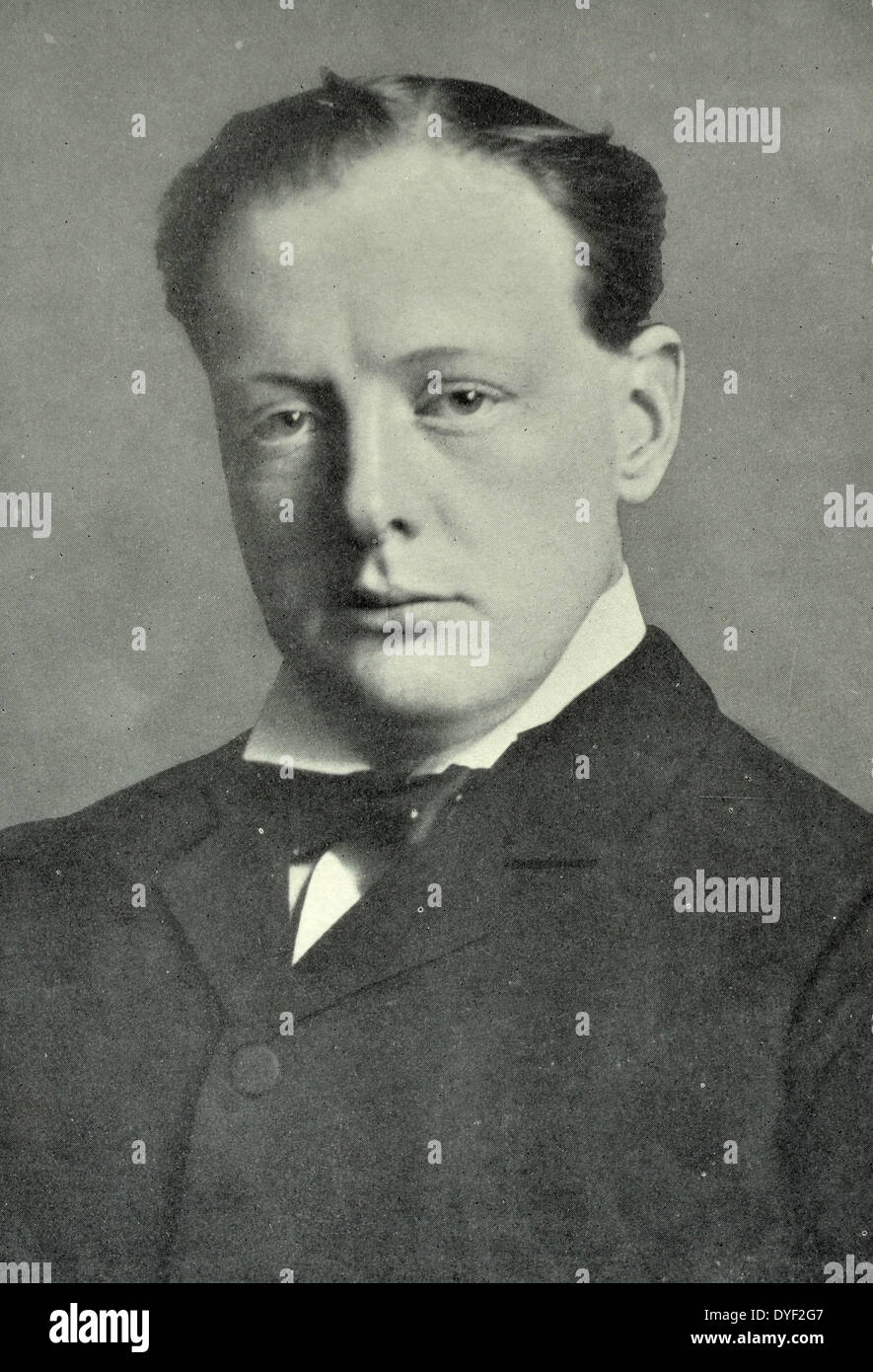 Winston Churchill circa 1905. Sir Winston Leonard Spencer-Churchill, KG ...