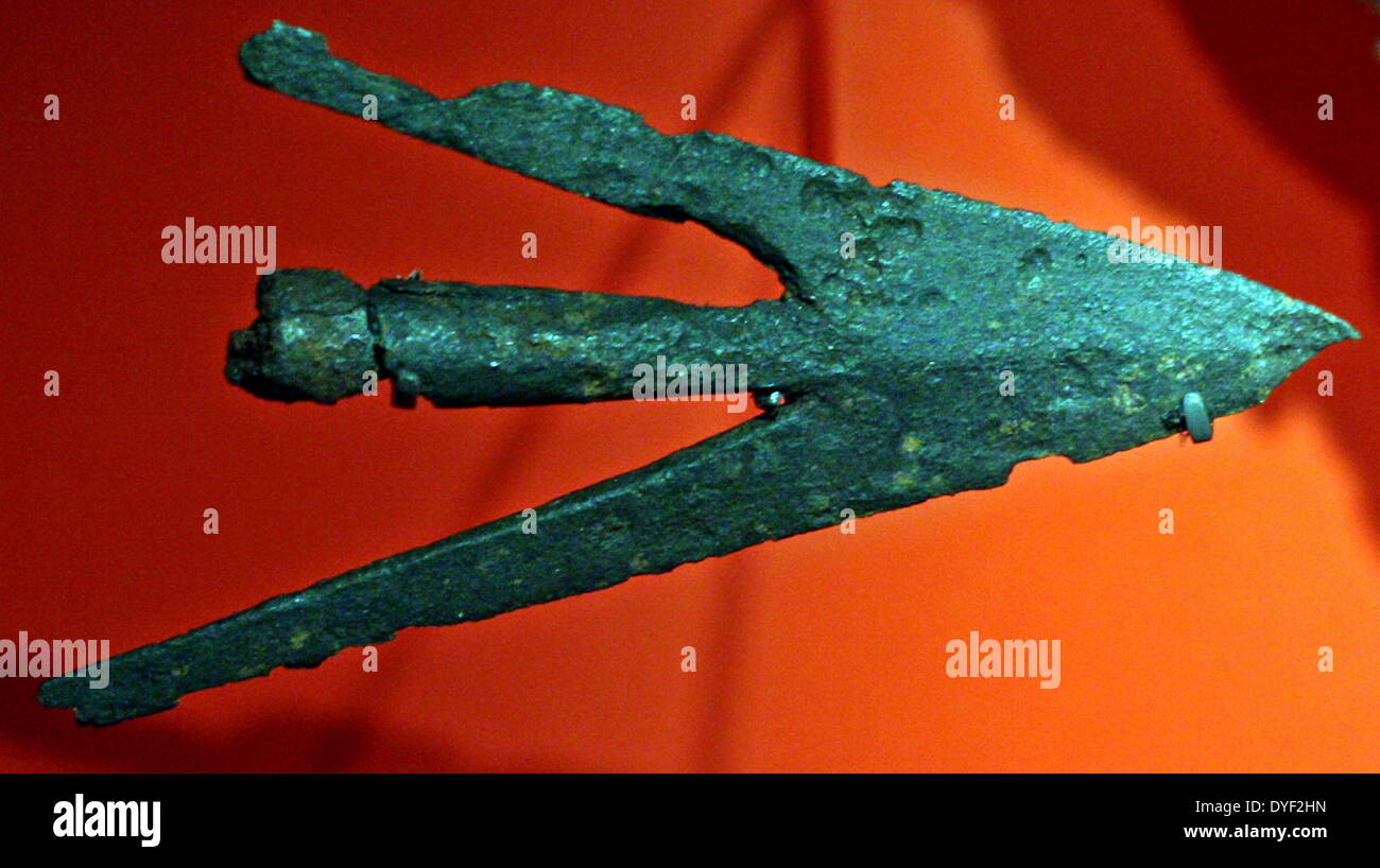 14th-15th century copper alloy spear head Stock Photo - Alamy