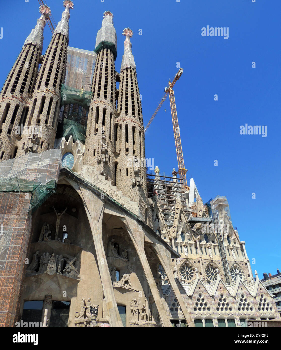 The Basílica i Temple de la Sagrada Família, Roman Catholic church in ...