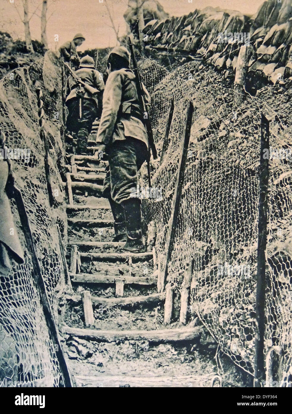 A French army position in trenches during World war one Stock Photo - Alamy