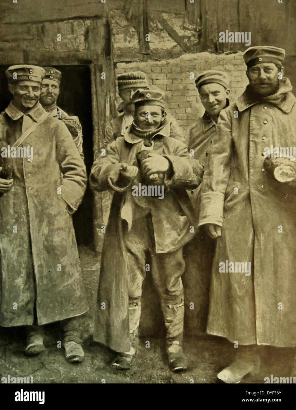 German prisoners of war take rations on the western front hi-res stock ...