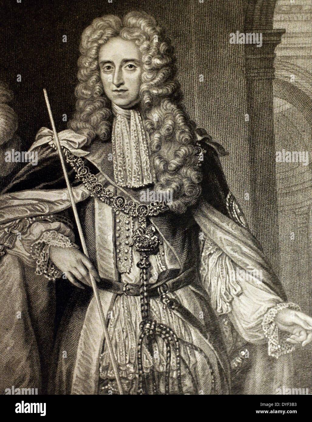 Illustration of Thomas Osborne, First Duke of Leeds. By John van der ...