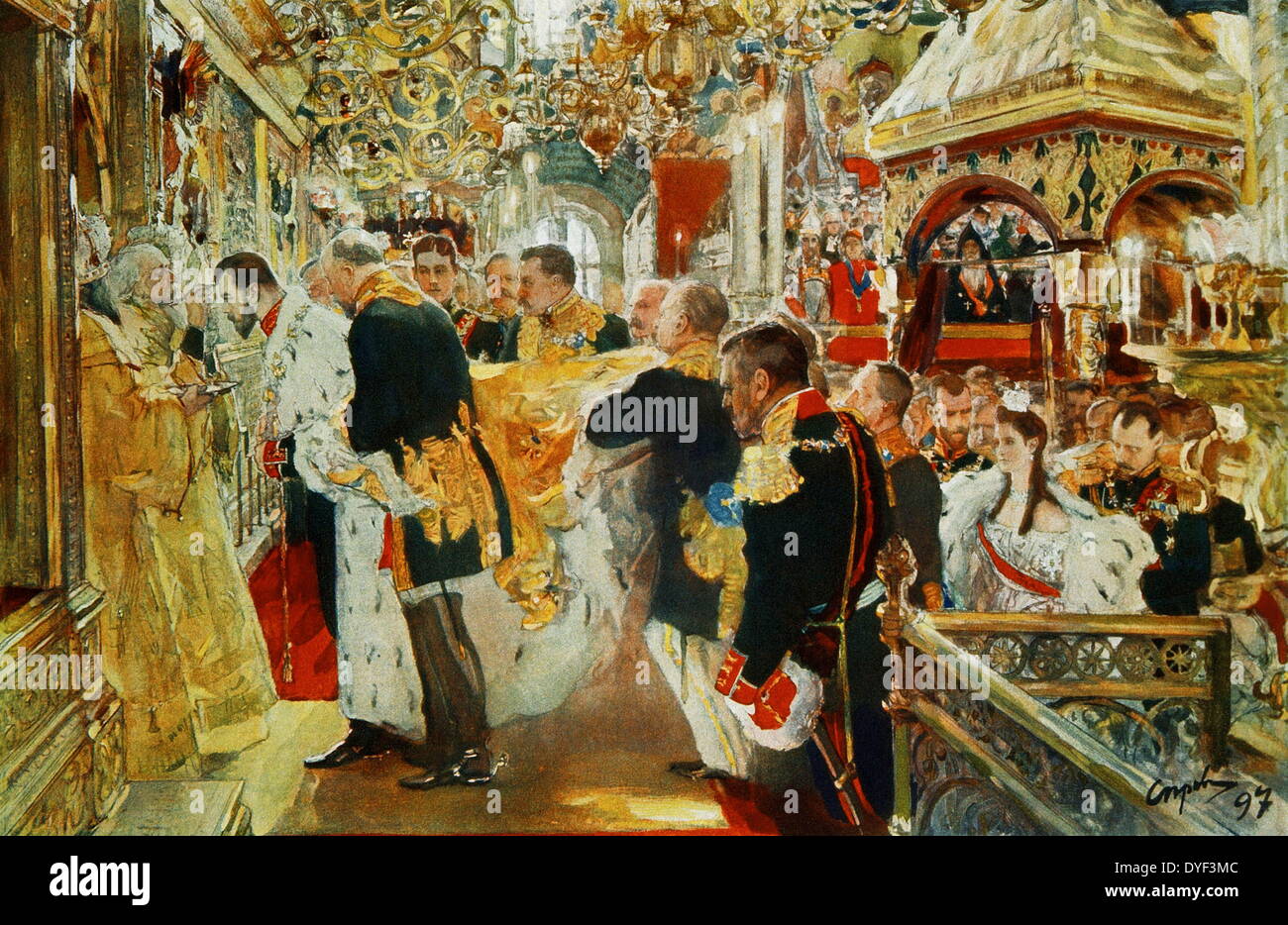 Emperor Nikolai Aleksandrovich 1894. Valentine Serov Stock Photo - Alamy