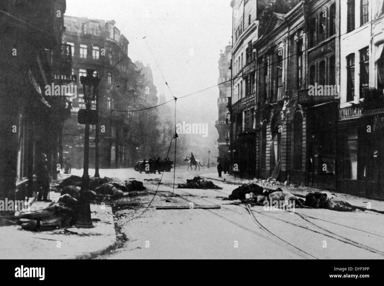 Photograph showing the ravages of world war i in lille hi-res stock ...