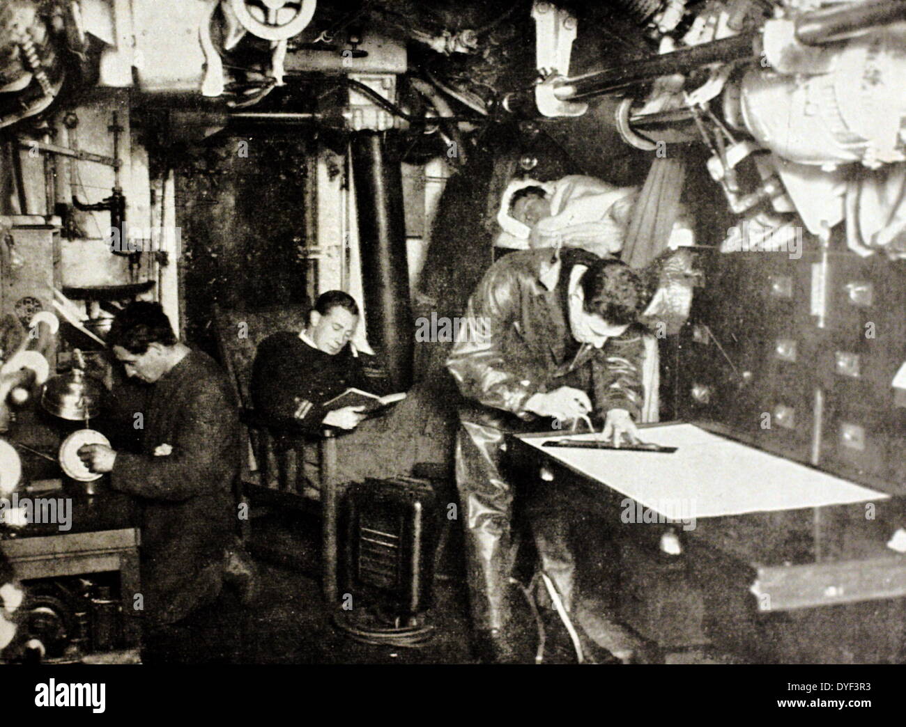 Photograph taken during the First world war showing the conditions in ...