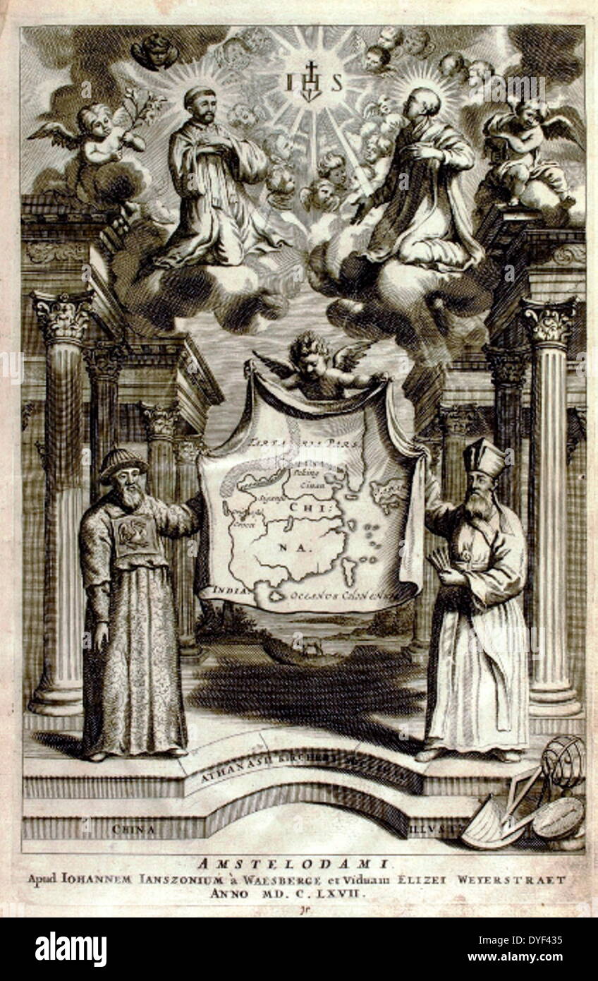 Jesuit in China 1667. Francis Xavier (left), Ignatius of Loyola (right ...