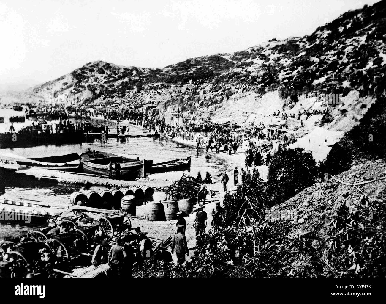 Photograph of Anzac Cove, a small cove on the Gallipoli peninsula in ...