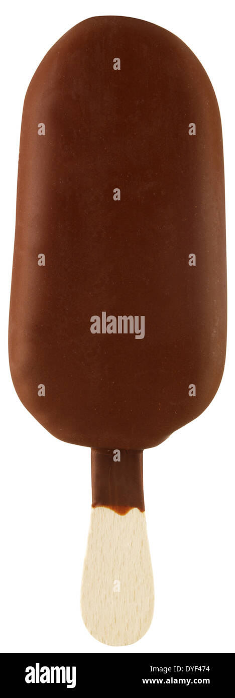A MILK CHOCOLATE MAGNUM ICECREAM ON A WOODEN STICK Stock Photo - Alamy