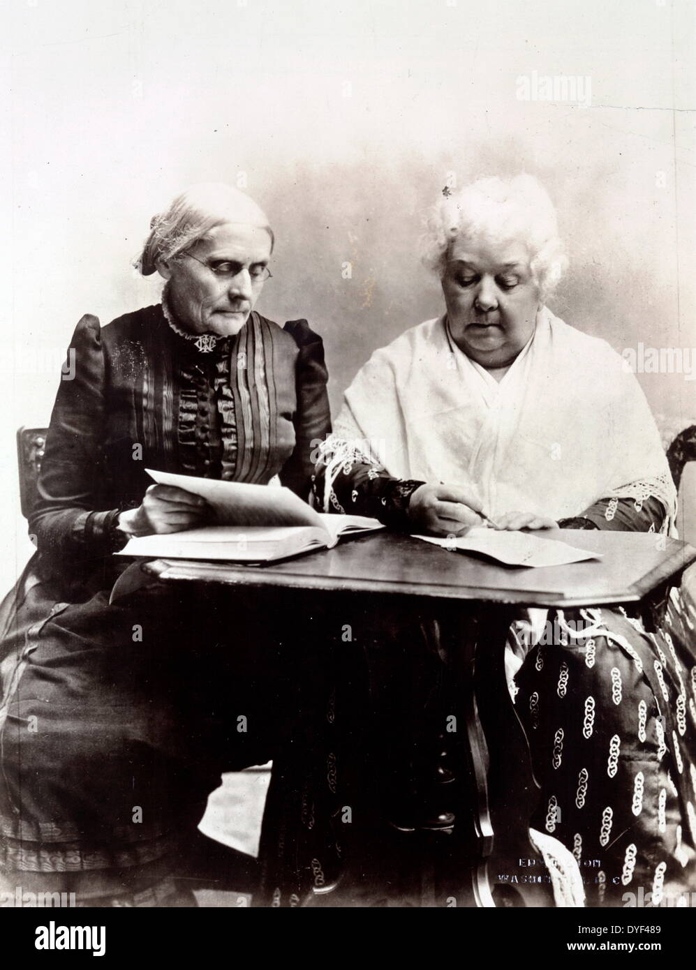 Susan B. Anthony and Elizabeth Cady Stanton 1899. Two pioneers in the ...