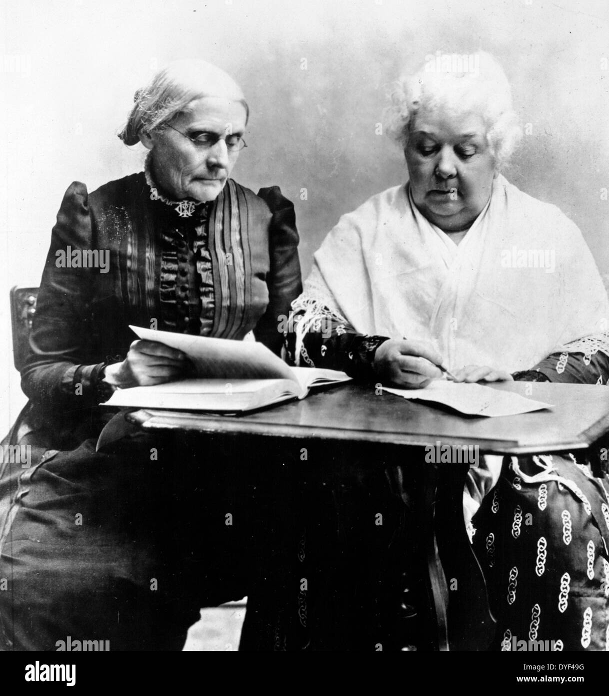 Susan b anthony elizabeth stanton Black and White Stock Photos & Images ...