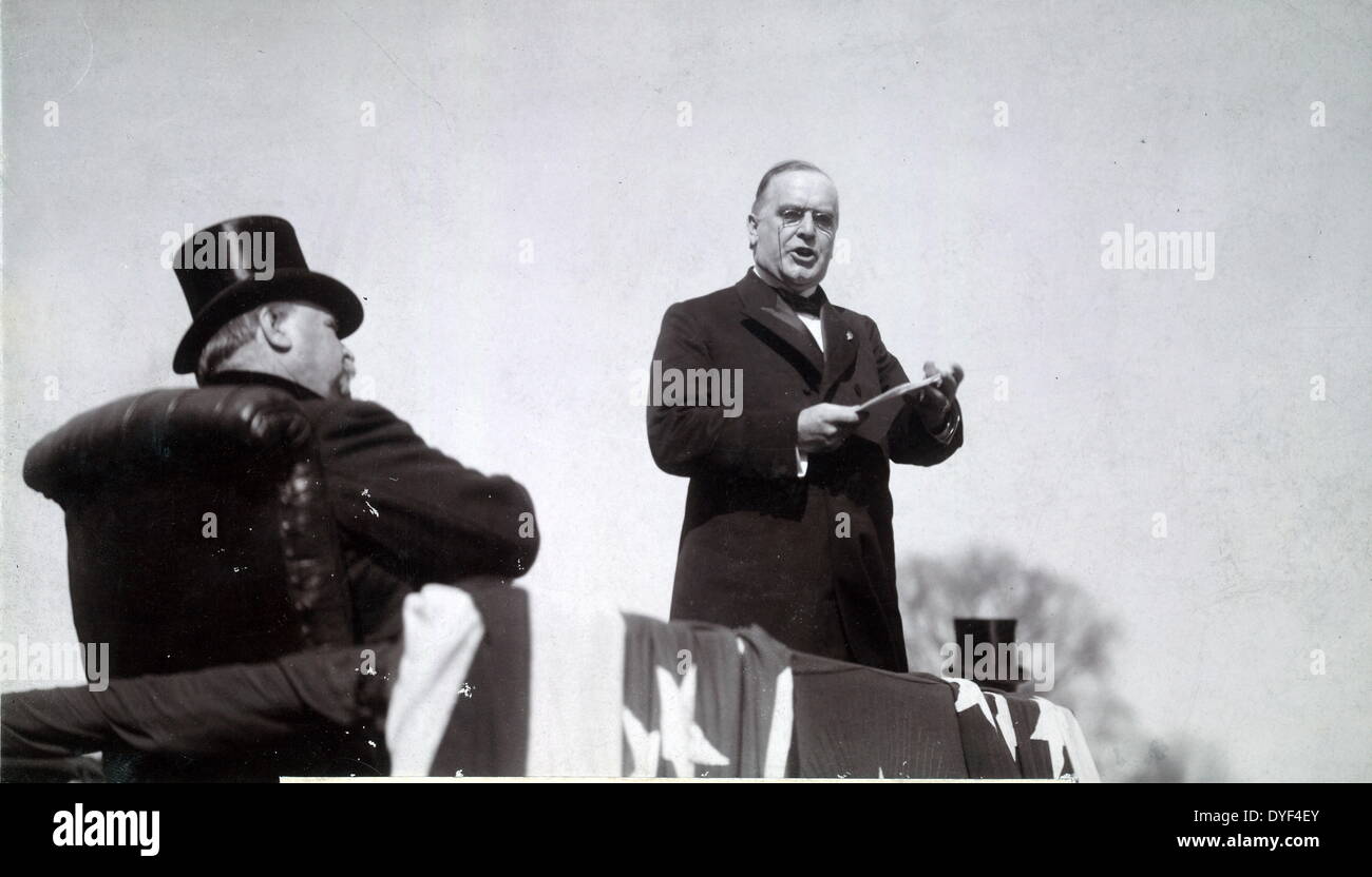 President William McKinely 1897. McKinley delivering his inaugural ...