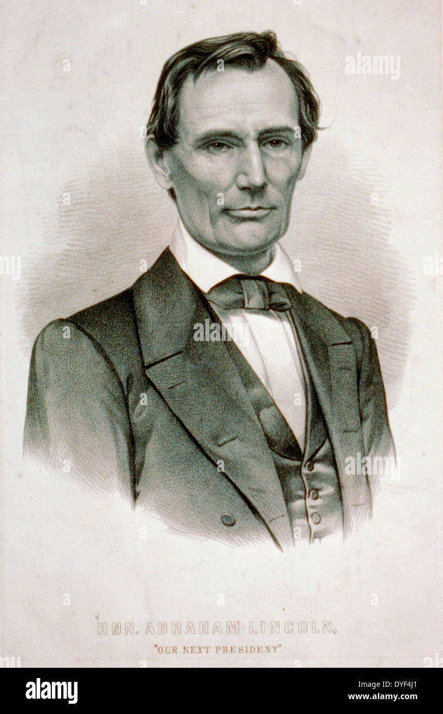 President Abraham Lincoln 1860. 16th President of the United States of ...