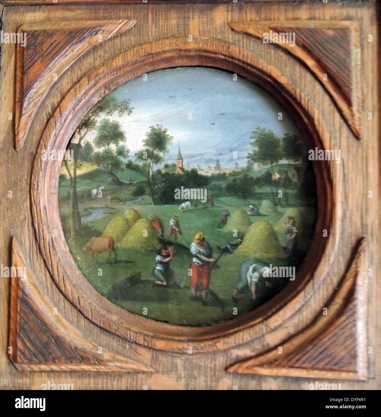 Painting art season seasons summer circle abel gimmer hi-res stock ...