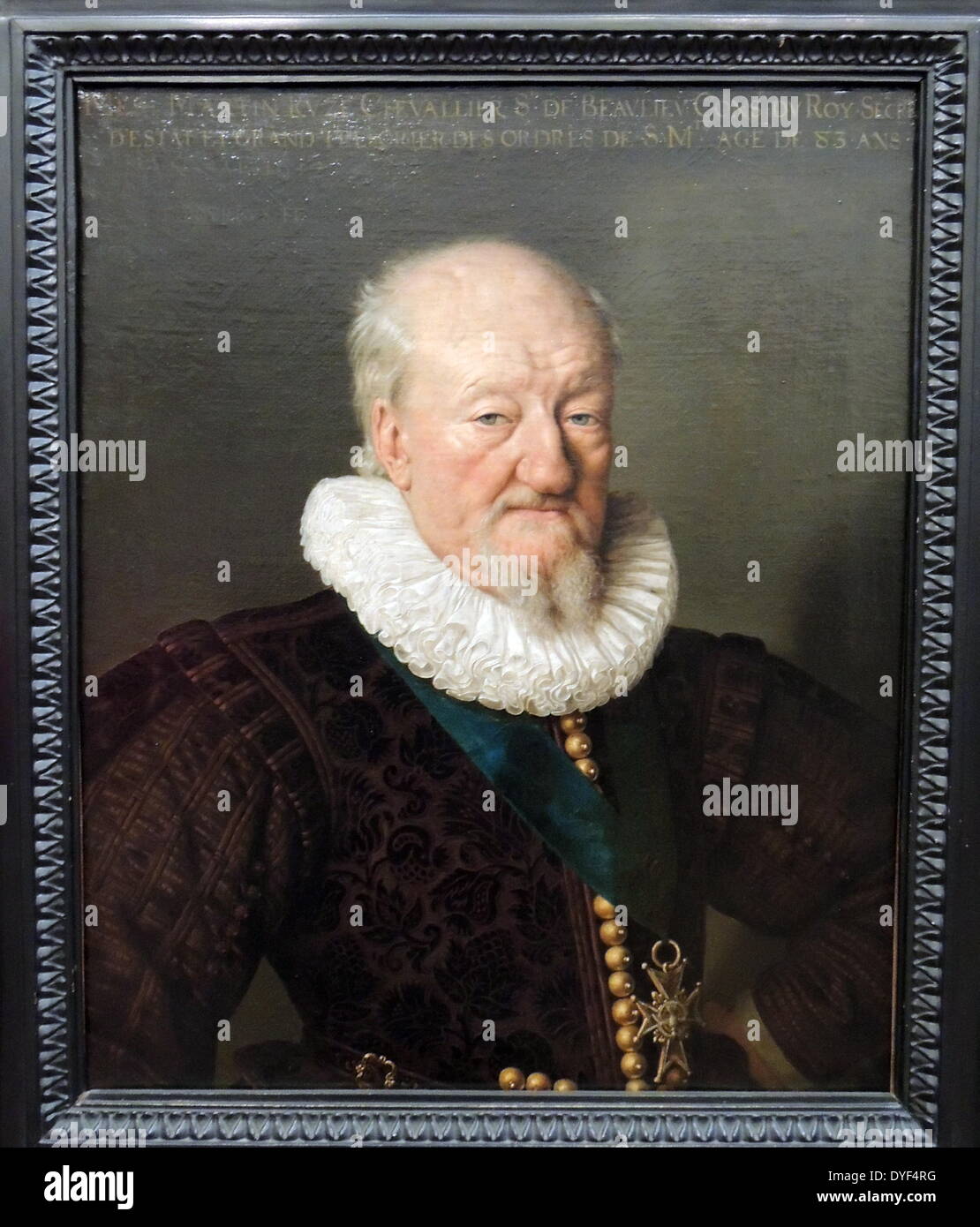 Portrait of Martin Ruze 1612. Frans Pourbus II Stock Photo - Alamy