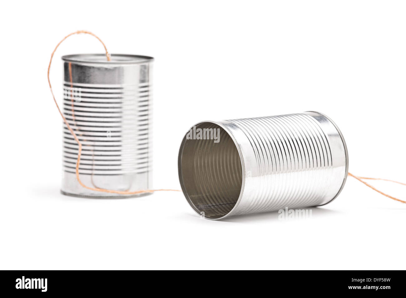 Tin can string Cut Out Stock Images & Pictures - Alamy