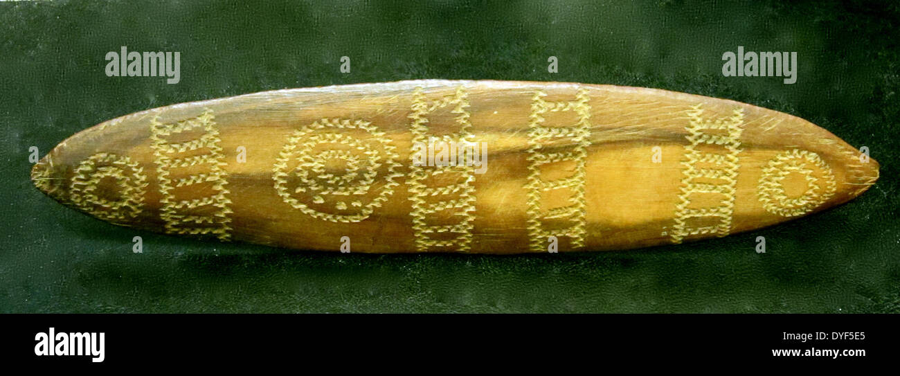 Churinga, from an Aboriginal Australian tribe. Called an ancestor in ...