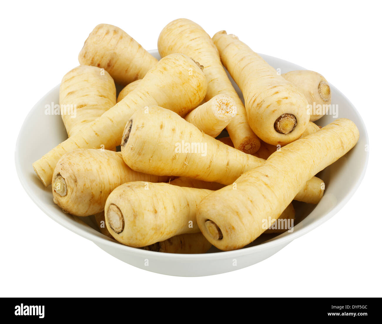 A WHITE BOWL OF PARSNIPS Stock Photo - Alamy