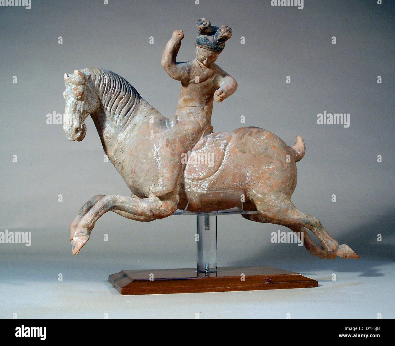 Ancient China: Galloping horse with polo-playerr, Tang Dynasty, 618 ...