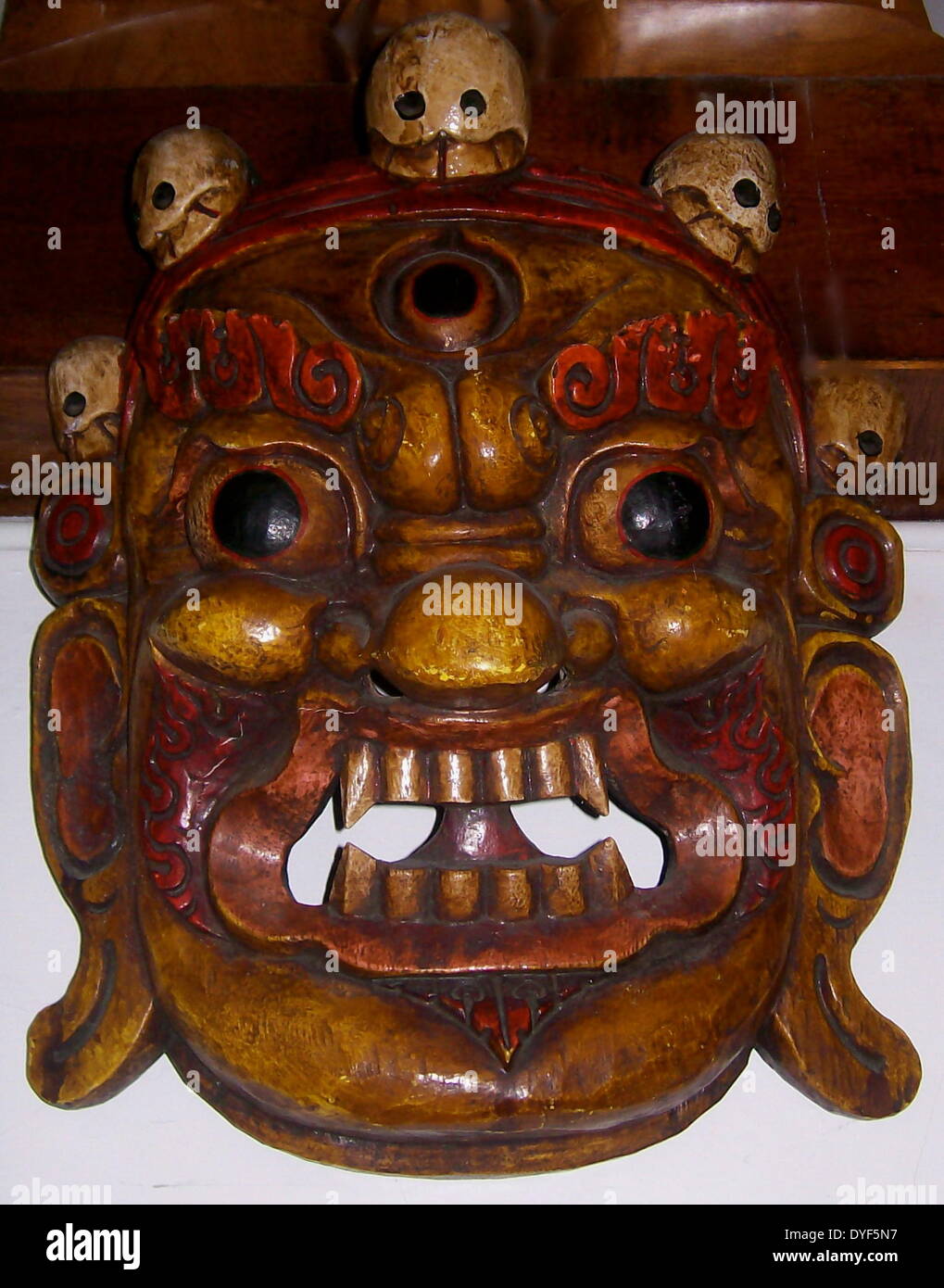 Tibetan art: Mahakala Mask, Late Qing Dynasty, 1800-1912 AD, from Lhasa ...