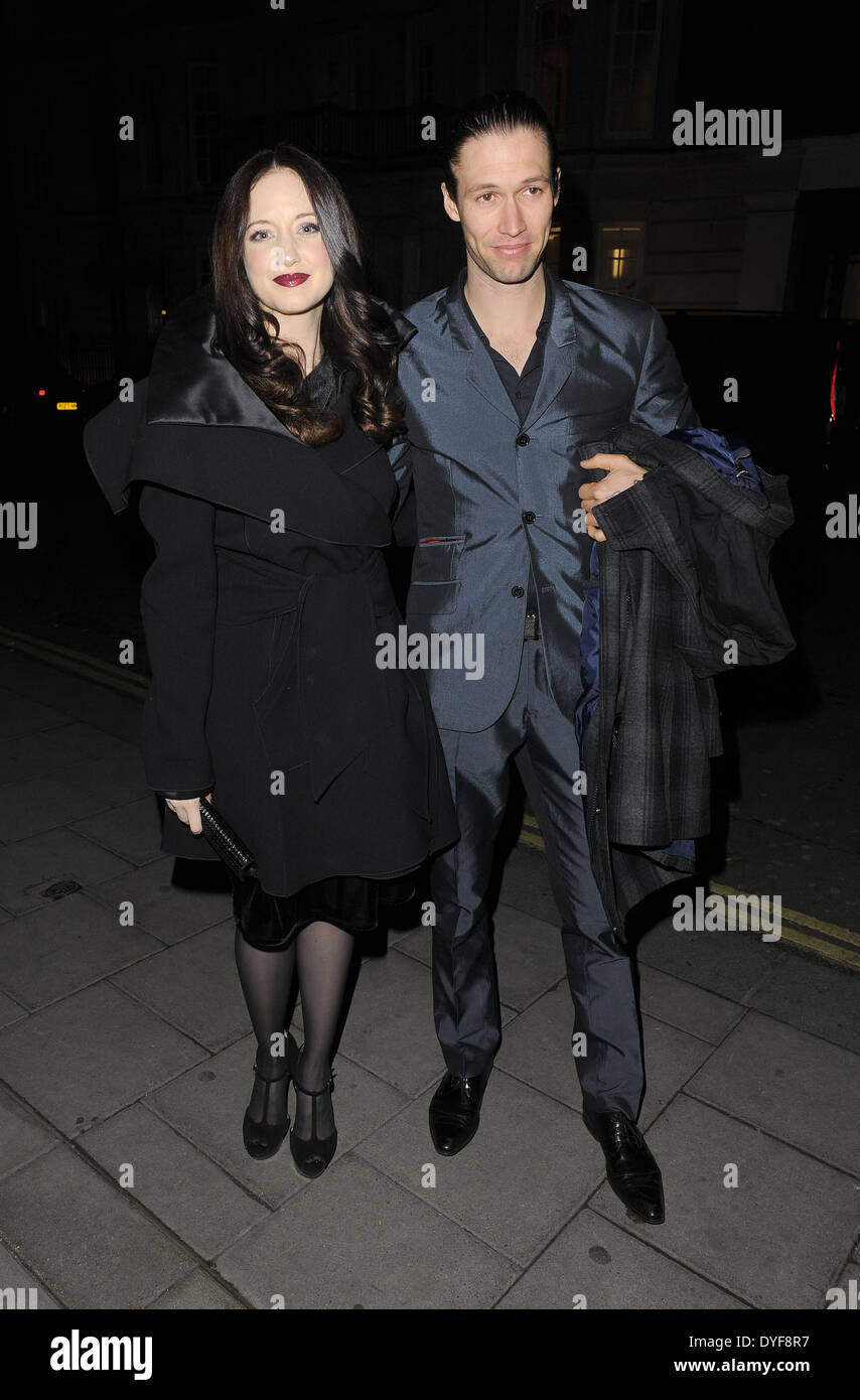 Celebrities leaving C London restaurant in MayfairFeaturing: Andrea ...
