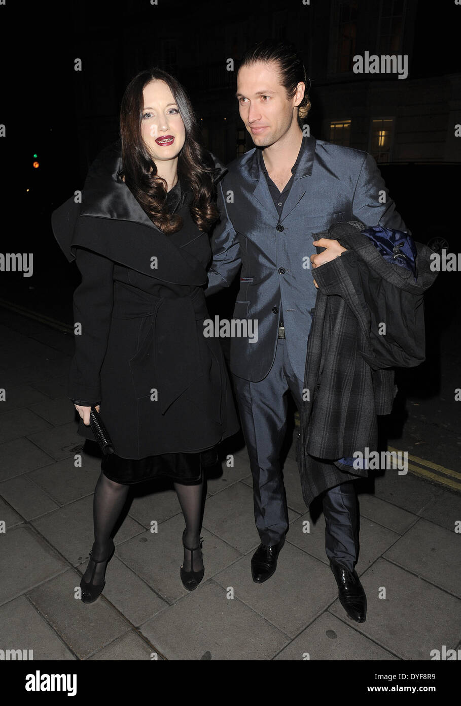 Celebrities leaving C London restaurant in MayfairFeaturing: Andrea ...