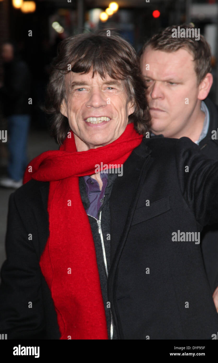 Mick Jagger outside the Ed Sullivan theatre for The Late Show with ...