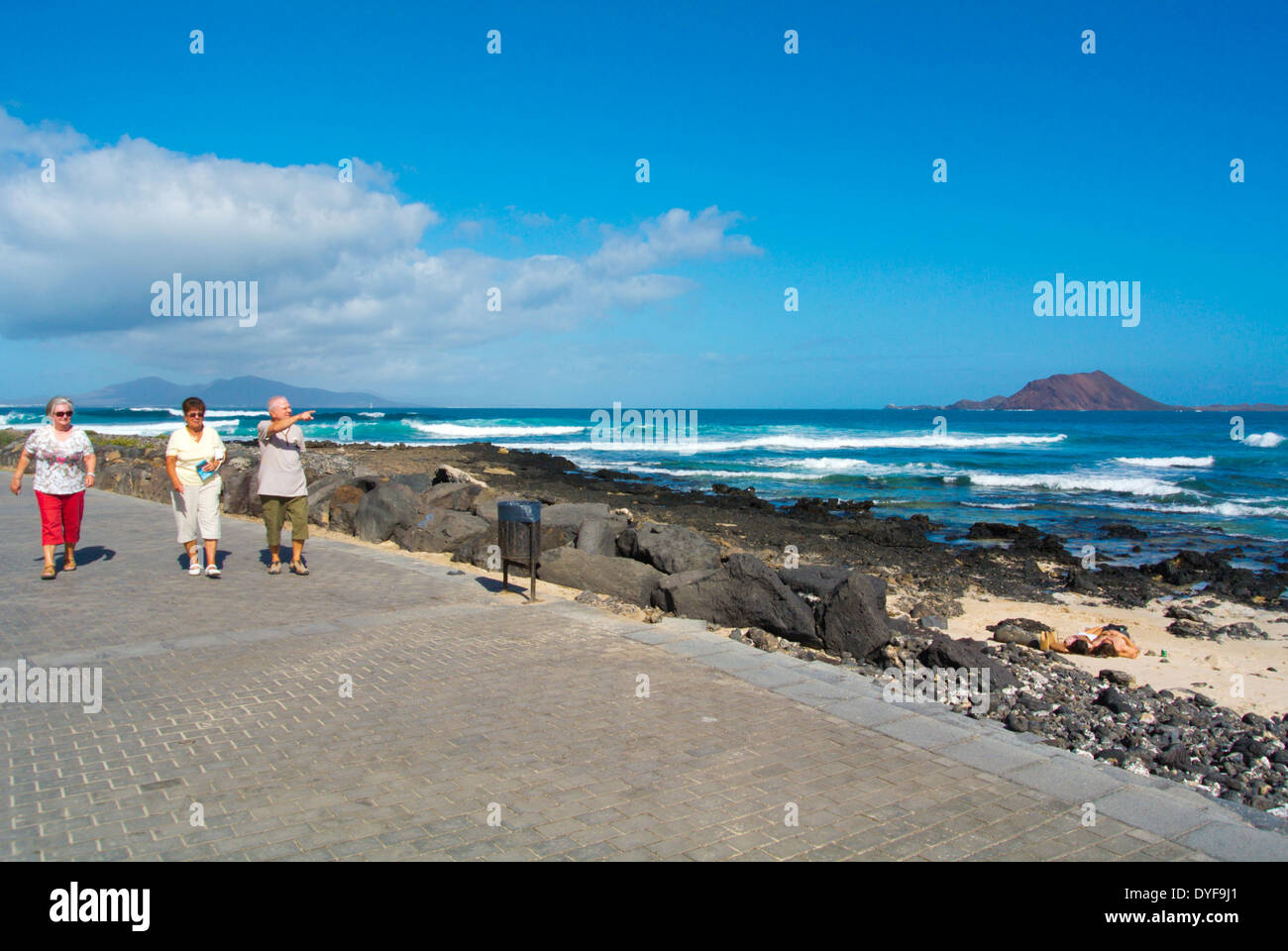 Paseo Maritimo Bristol seaside promenade, bay of Bristol, Corralejo ...