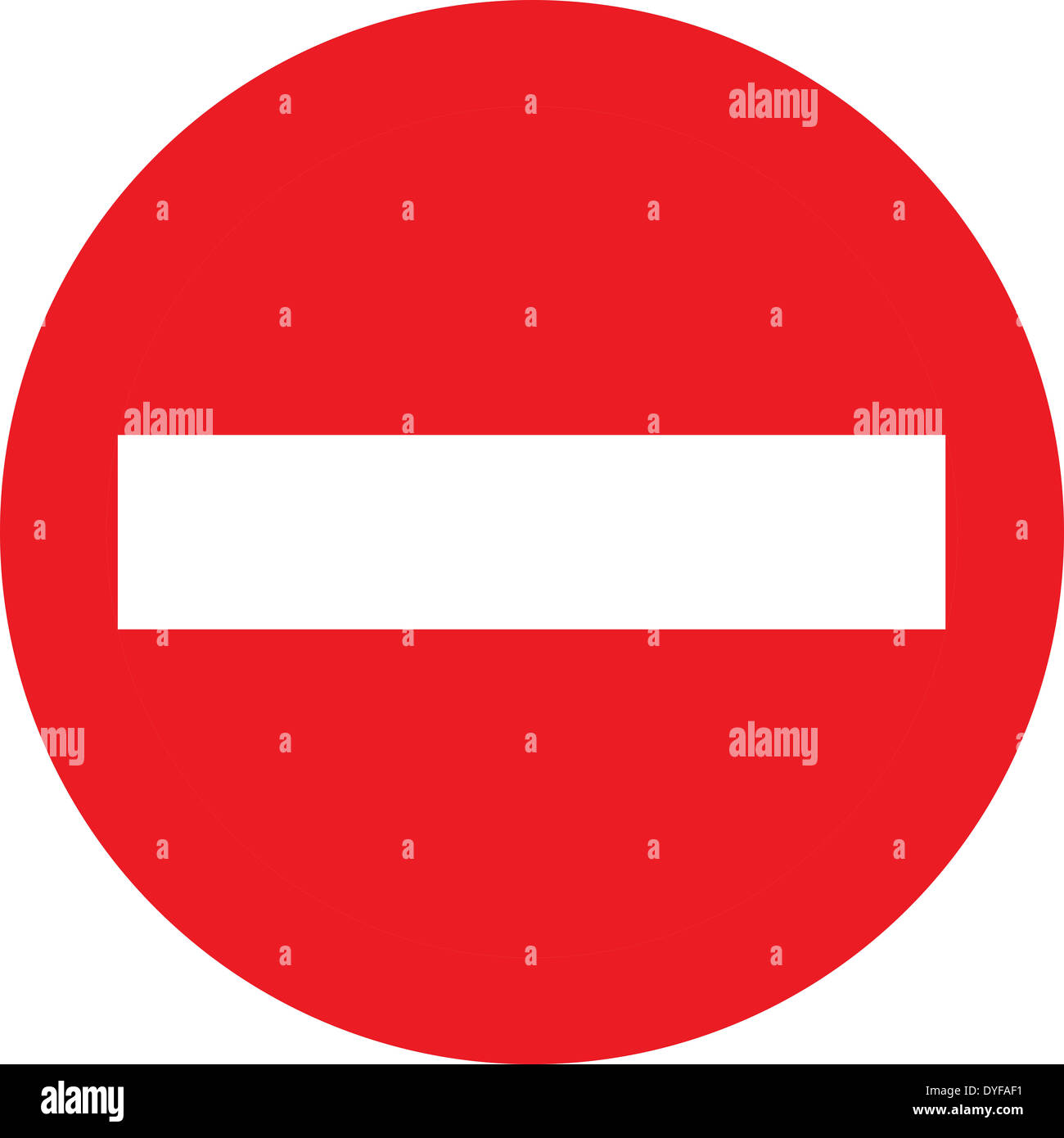 No entry traffic sign Stock Photo - Alamy