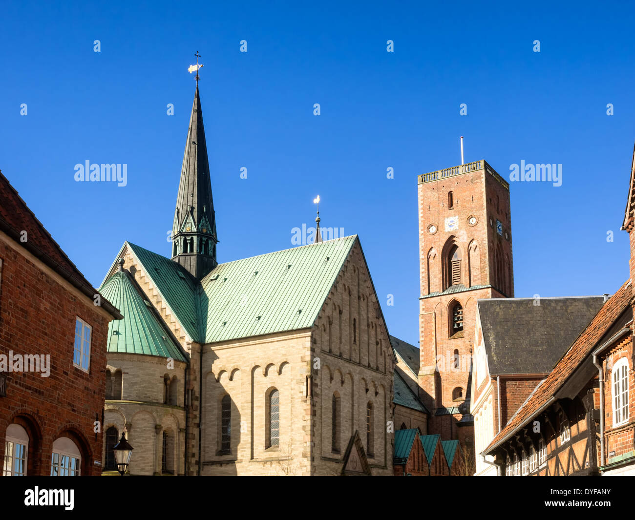 Ribe Cathedral (Church of our Lady). The cathedral was begun between ...