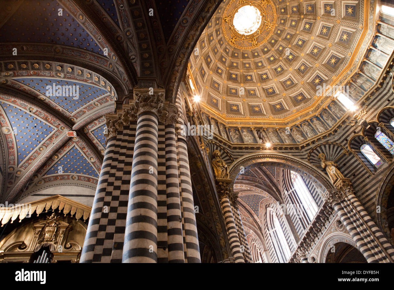 Interior roof detail of the Duomo, Siena, Tuscany, Italy Stock Photo ...