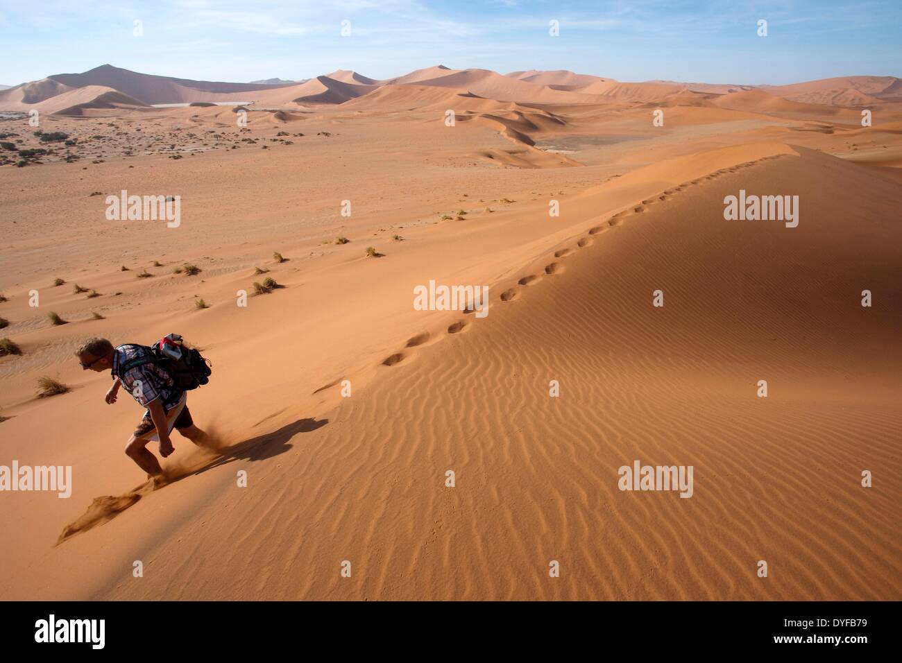 Sand dunes in the Sossusvlei area of the namib Desert in the Namib ...