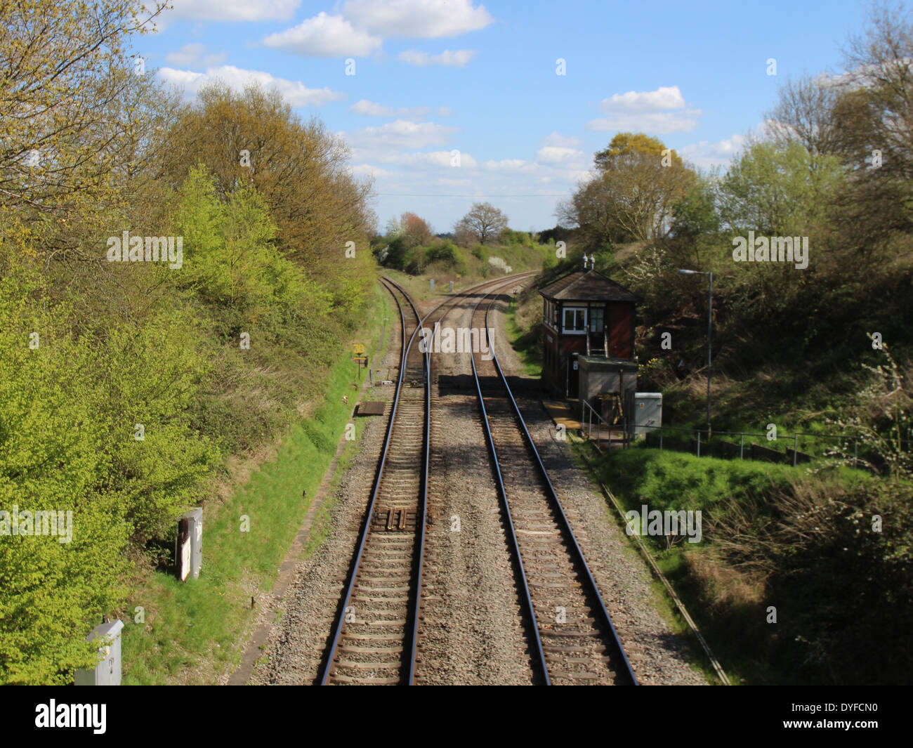Norton Railway Junction Signal Box Stock Photo - Alamy