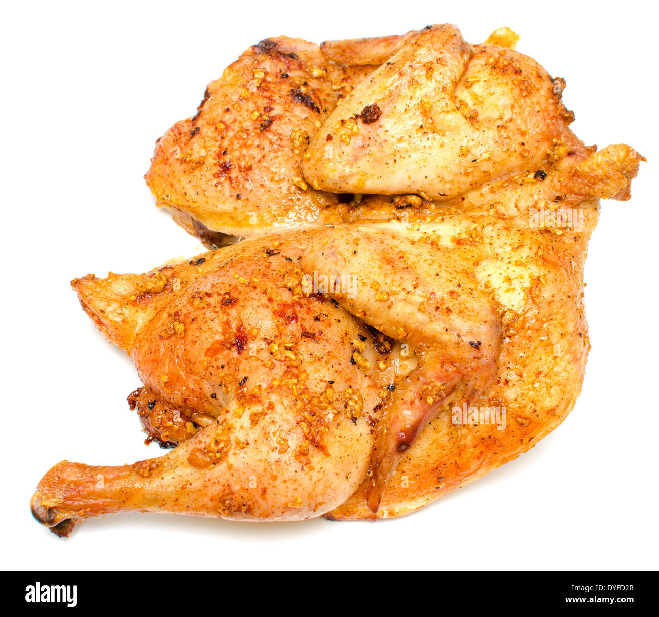 grilled chicken isolated on white Stock Photo - Alamy