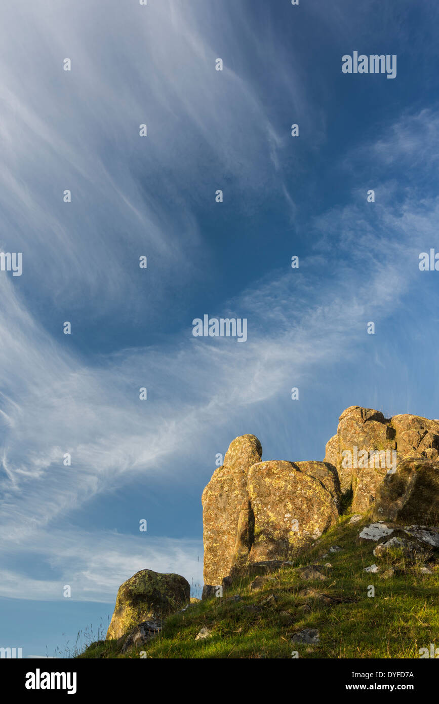 The distinctive dolerite outcrop of Walltown Crags near Greenhead in ...