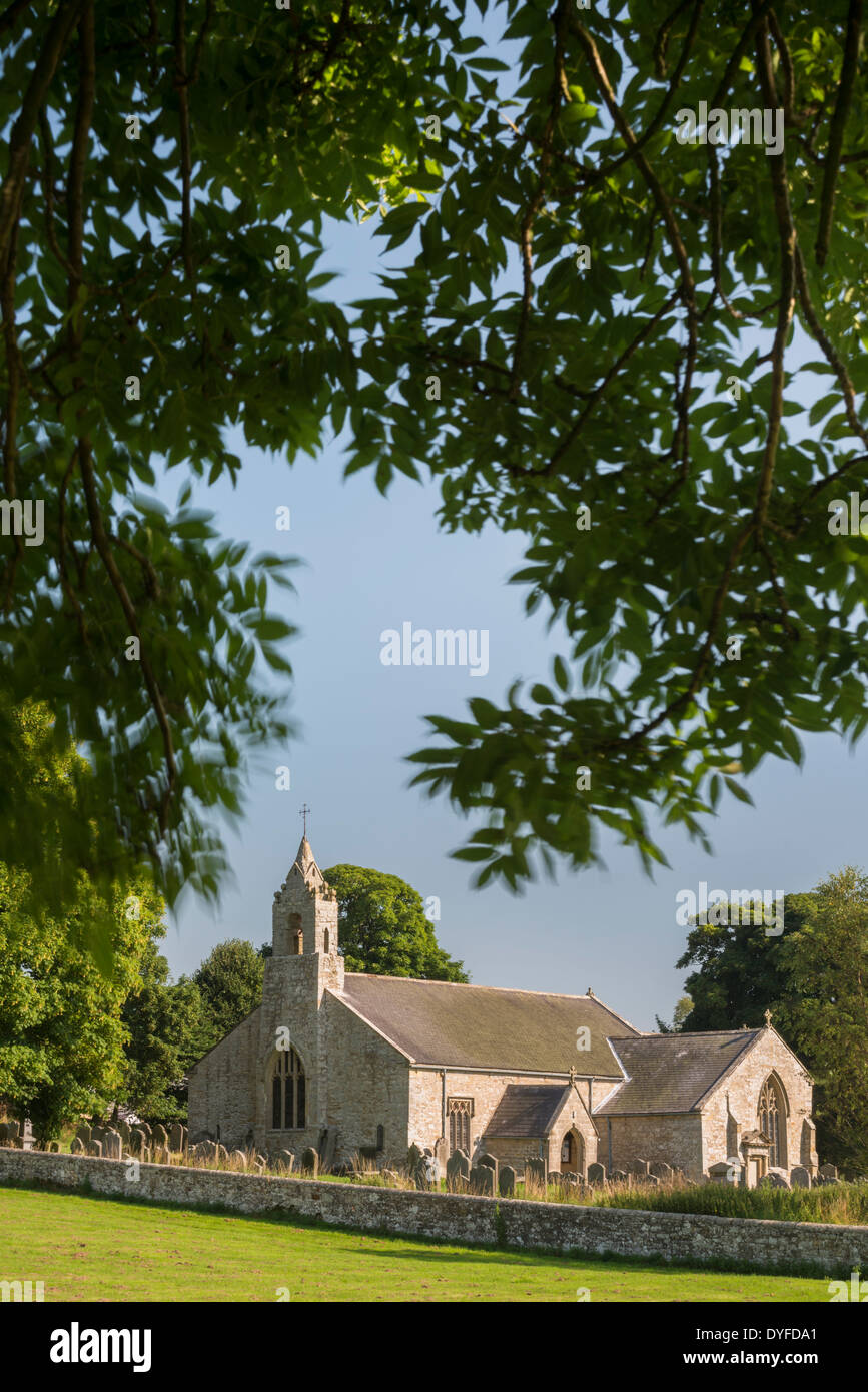 St. Cuthbert's Church in the village of Elsdon in the Northumberland ...