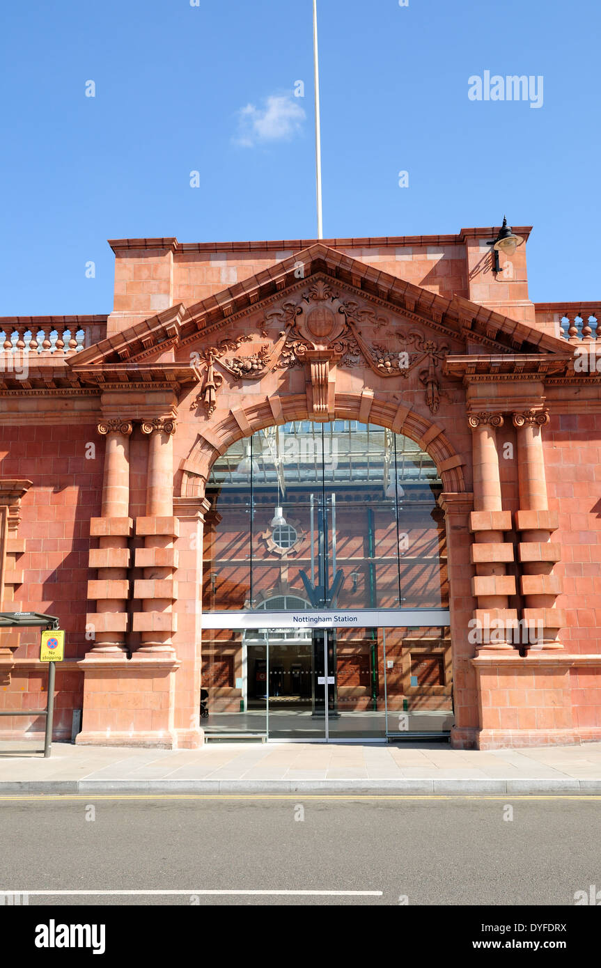 Nottingham, UK,15th April 2014.The new look Nottingham train station ...