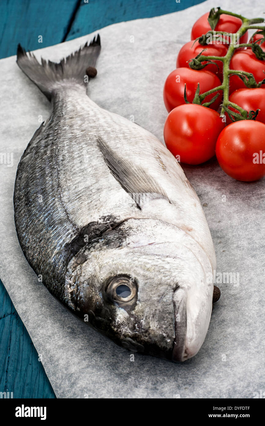 mediterranean fish delicacy Dorado Stock Photo - Alamy