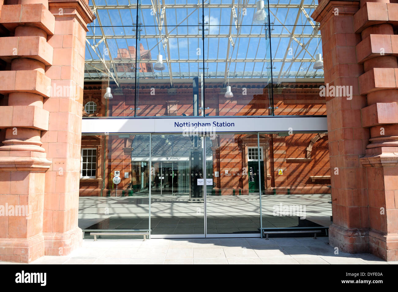 Nottingham station sign hi-res stock photography and images - Alamy