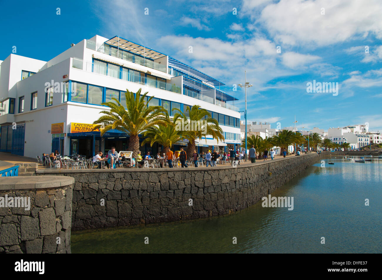 Charco de San Gines lake, Arrecife, Lanzarote, Canary Islands, Spain ...