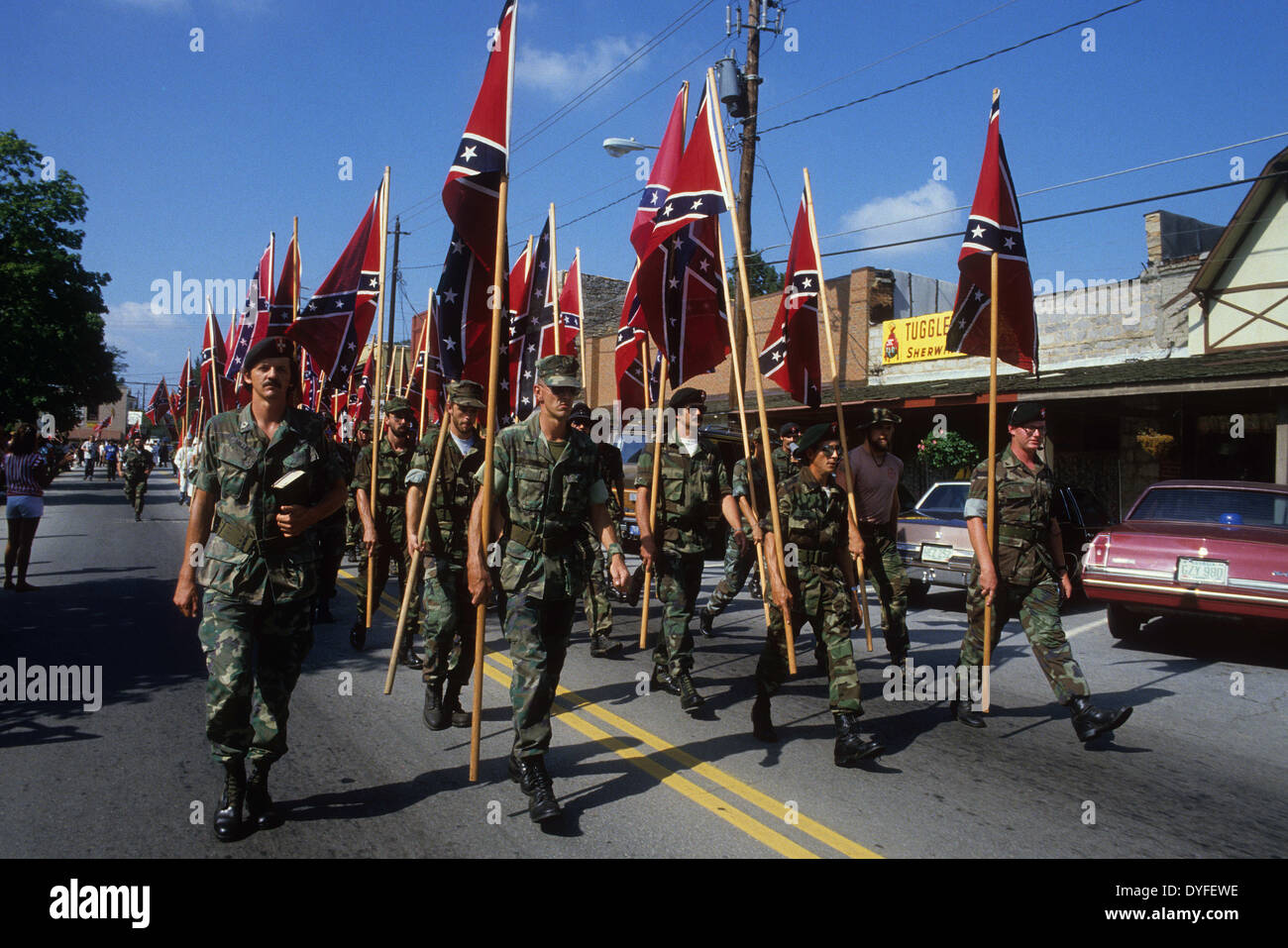 Nc. 15th Apr, 2014. White Patriot Party marches in North Carolina 1985 ...