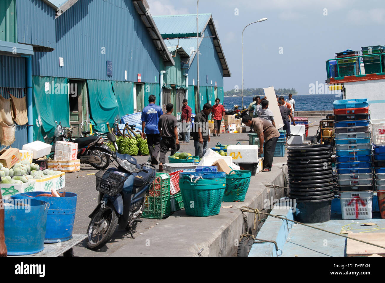 Maldives - Male - Port view - January 2014 Stock Photo - Alamy