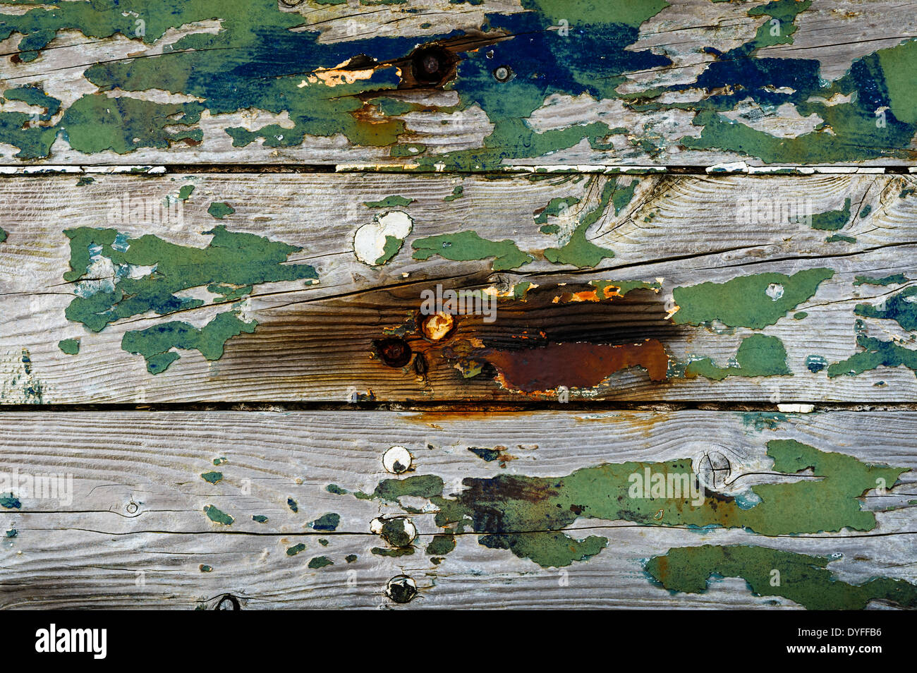 Close up detail from an old abandoned ferry on the beach at Borve ...