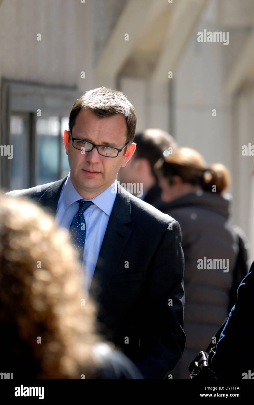 Andy Coulson - former editor of the News Of the World - arriving at ...