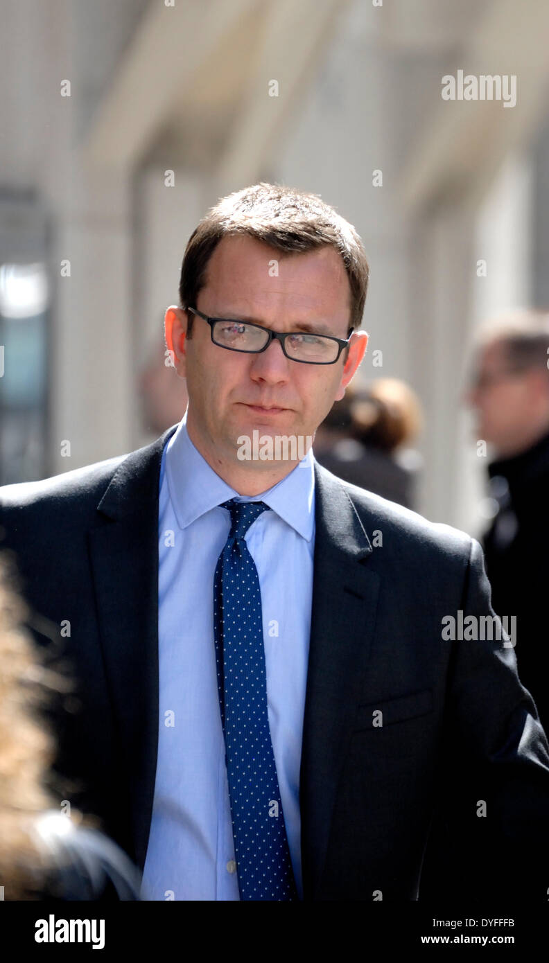 Andy Coulson - former editor of the News Of the World - arriving at ...