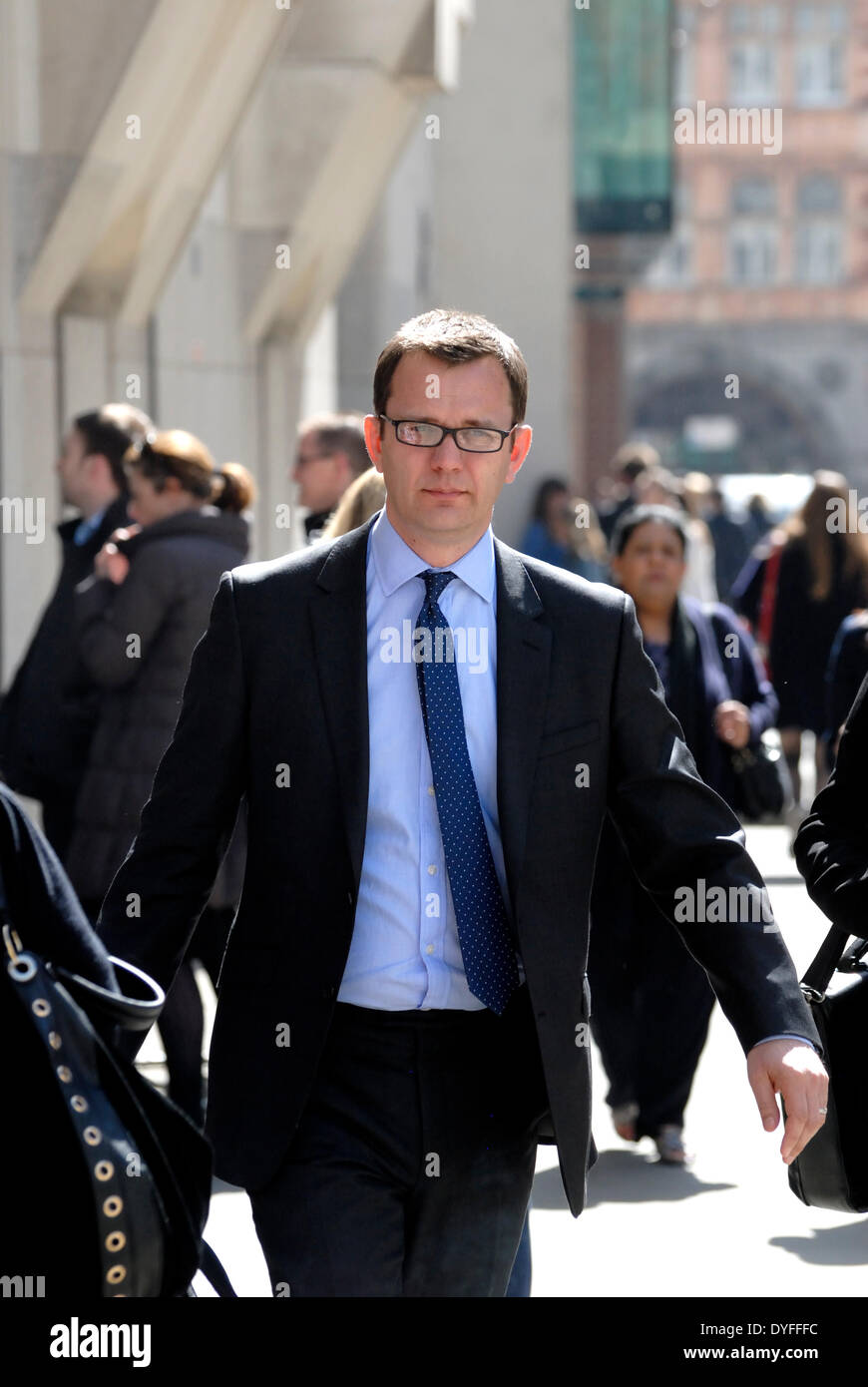 Andy Coulson - former editor of the News Of the World - arriving at ...